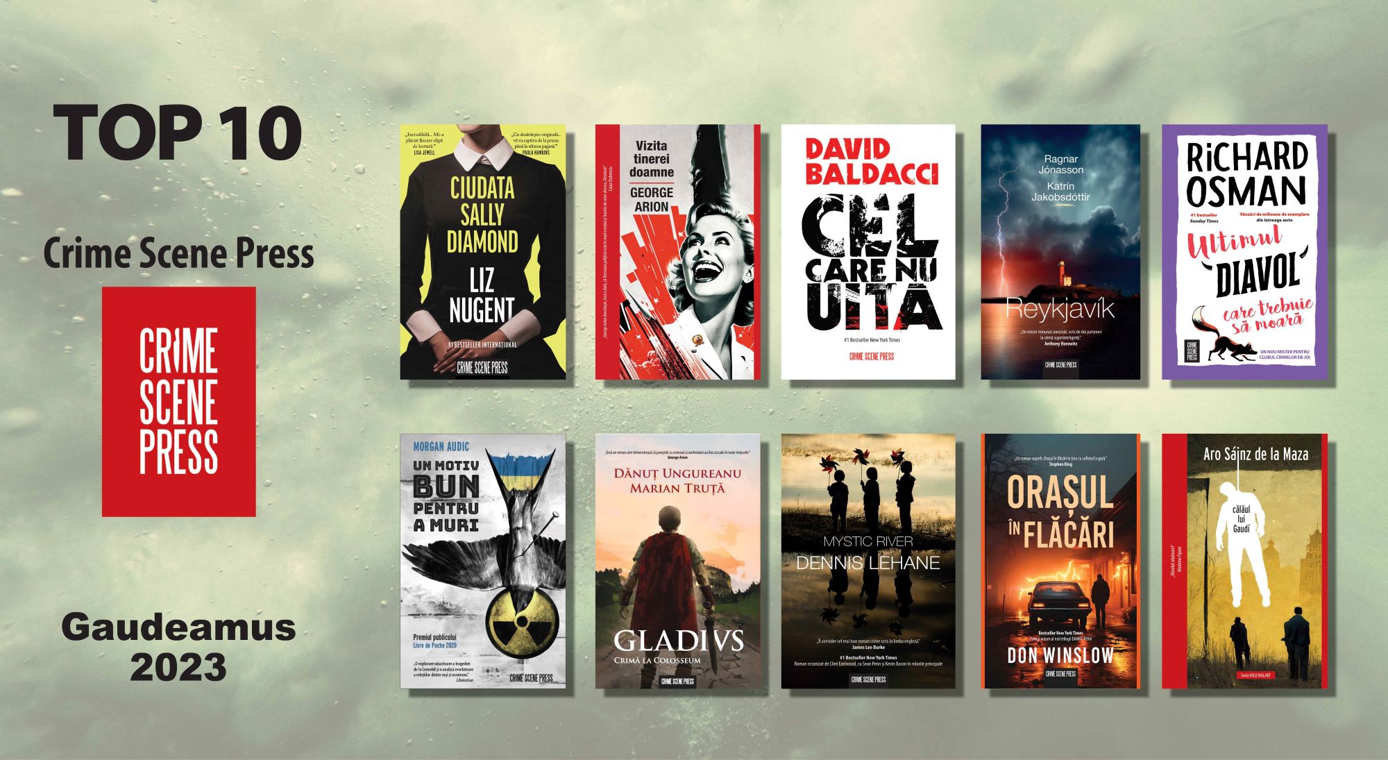 Top 10 Crime Scene Press la Gaudeamus 2023 – Analogii – Antologii